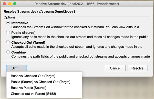 Resolving stream specs